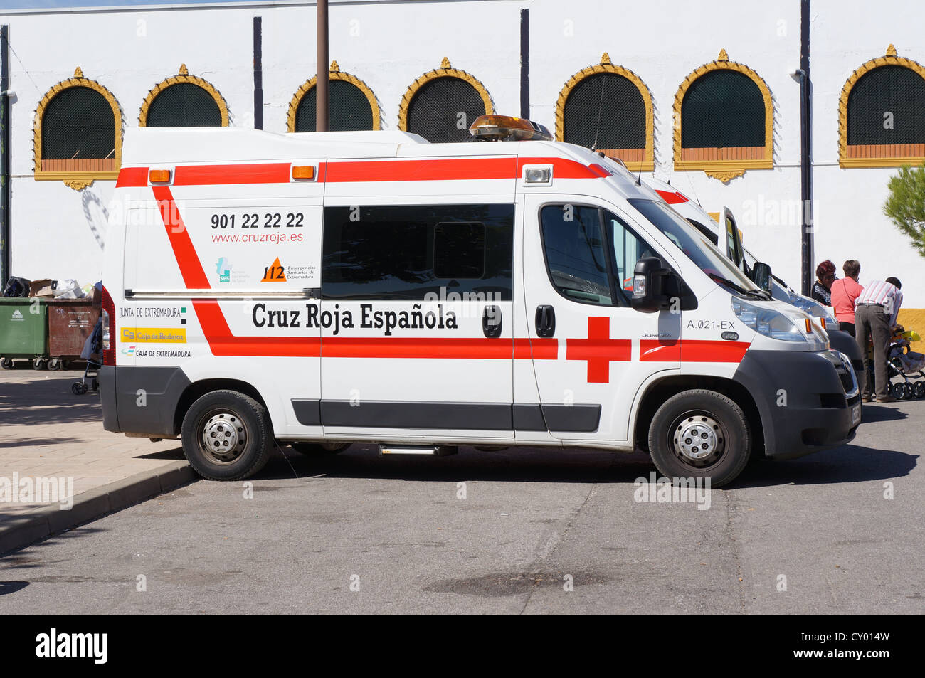 The Spanish Red Cross (Cruz Roja Española) transportation, at ...