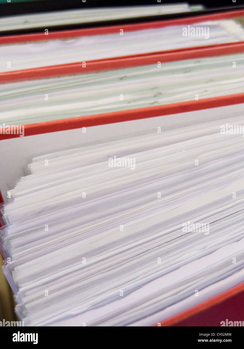files full of paperwork Stock Photo - Alamy