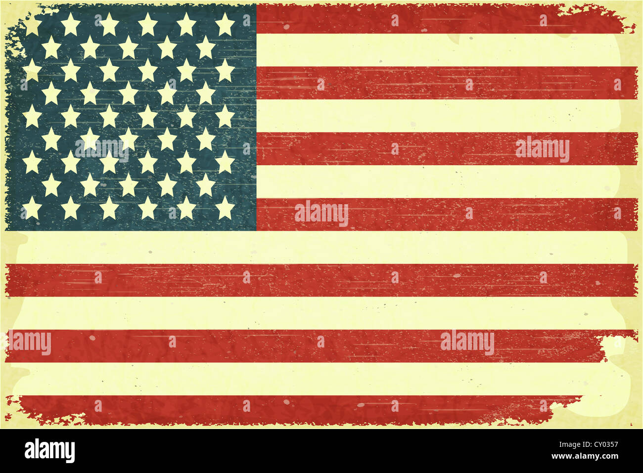 Grunge poster - American Flag in Retro style - illustration Stock Photo ...