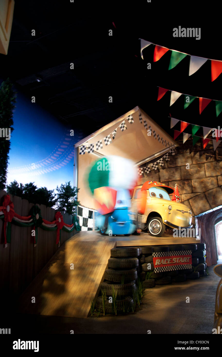 Inside of cars ride at Disneyland Anaheim,California Stock Photo - Alamy