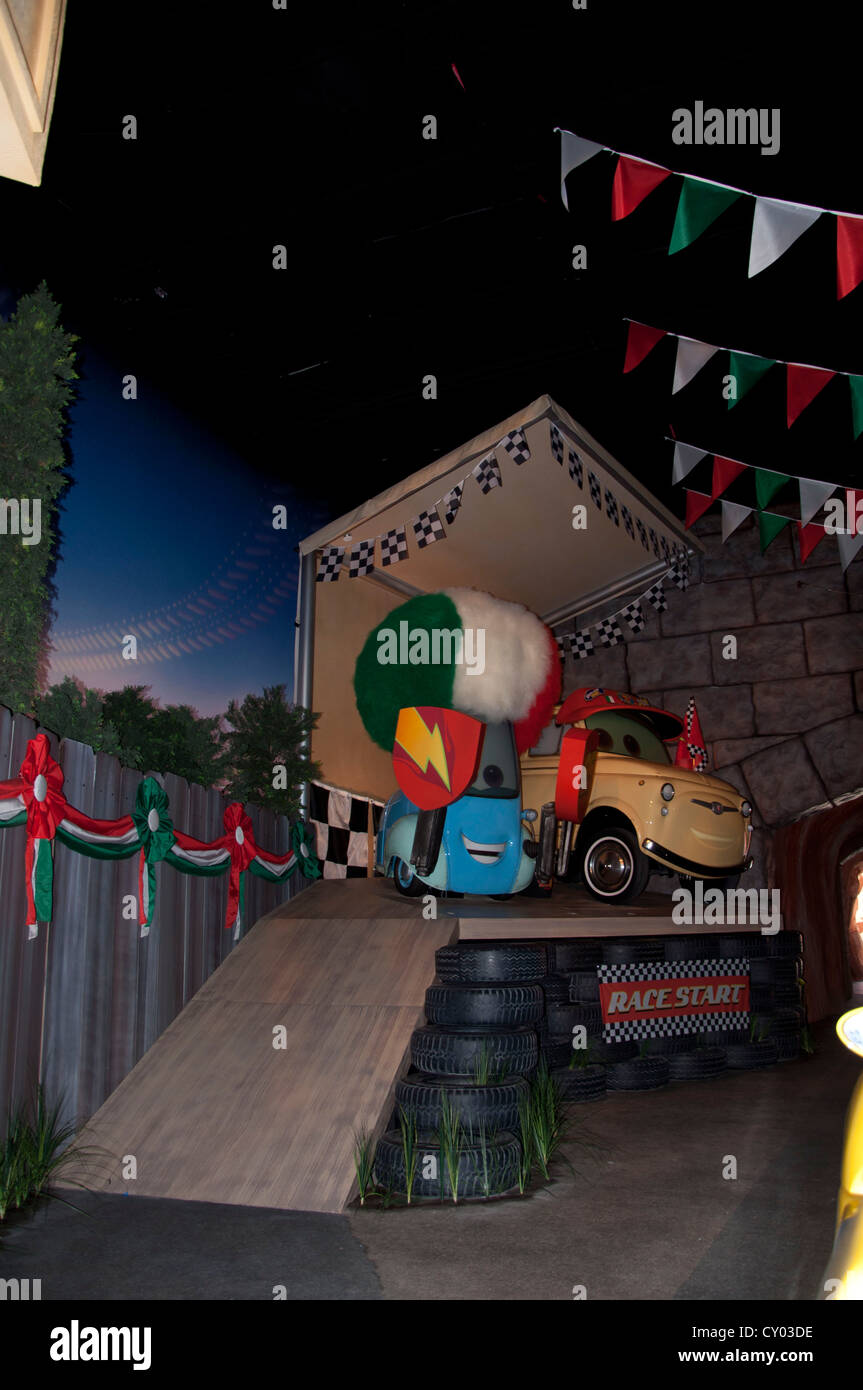 Inside of cars ride at Disneyland Anaheim,California Stock Photo - Alamy