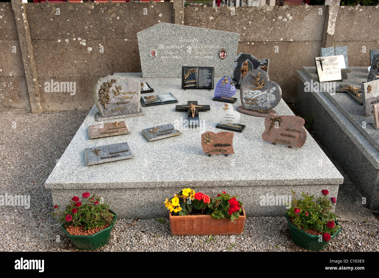Orthodox Catholic Grave Stones Nortkerque France Europe Stock Photo - Alamy