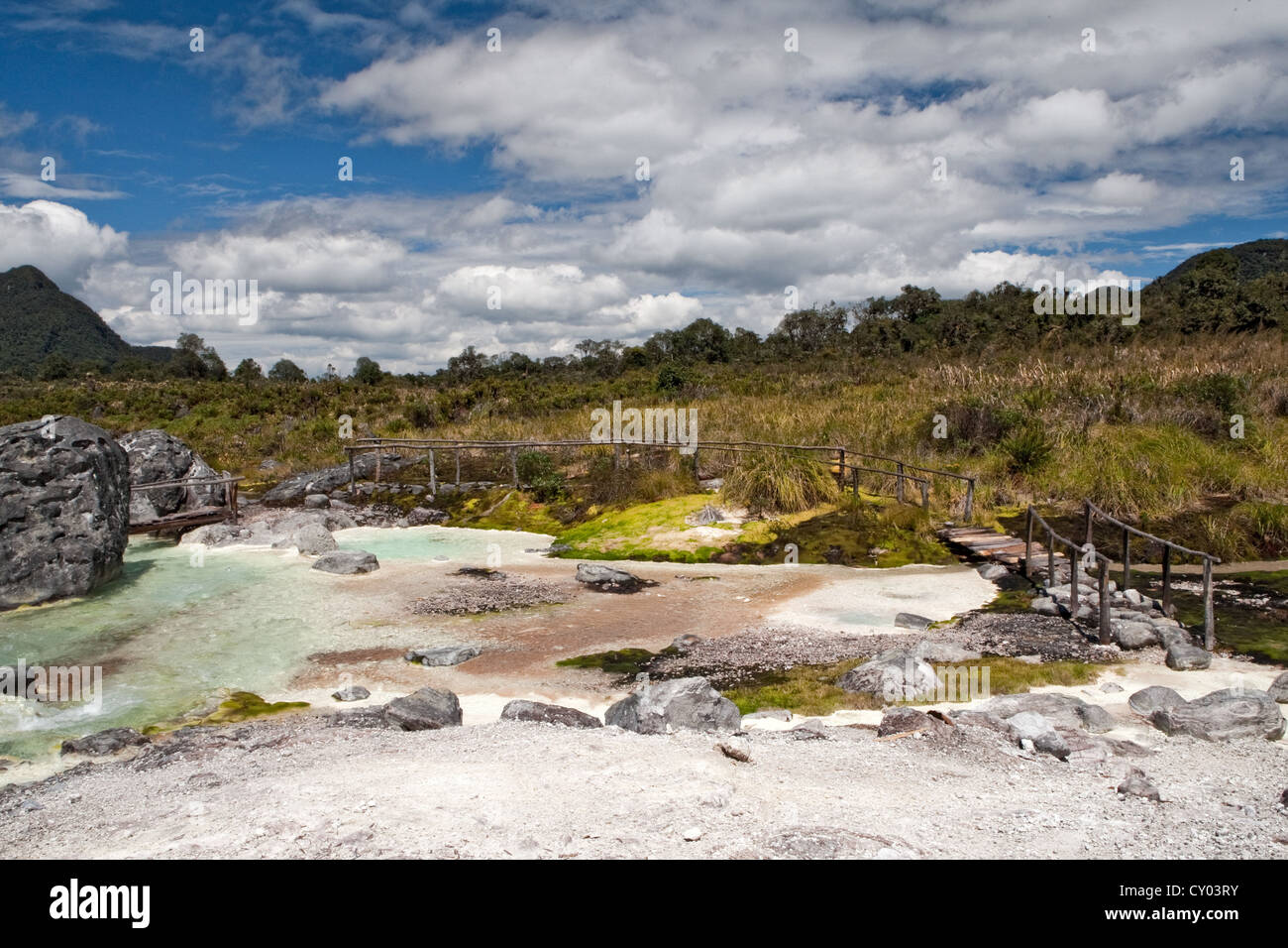Hot sulphur springs, Volcan, Parque de Nacional Naturales Purace ...