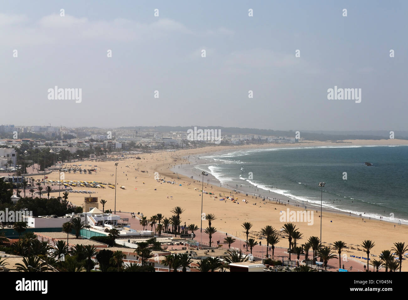 City beach of Agadir, Souss-Massa-Daraa, Morocco, Maghreb, North Africa ...
