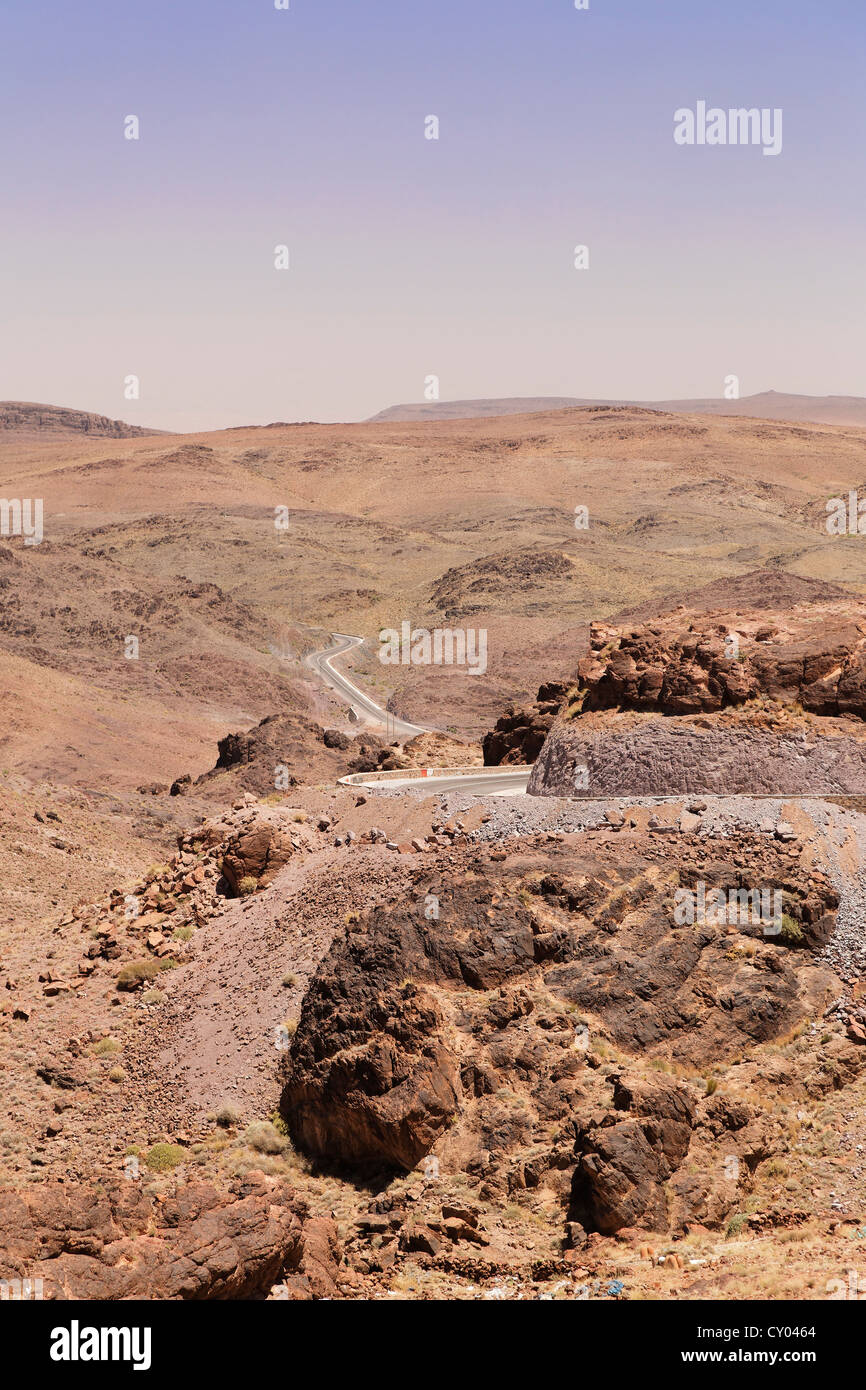 Lunar landscape in the Atlas Mountains, Morocco, Maghreb, North Africa ...