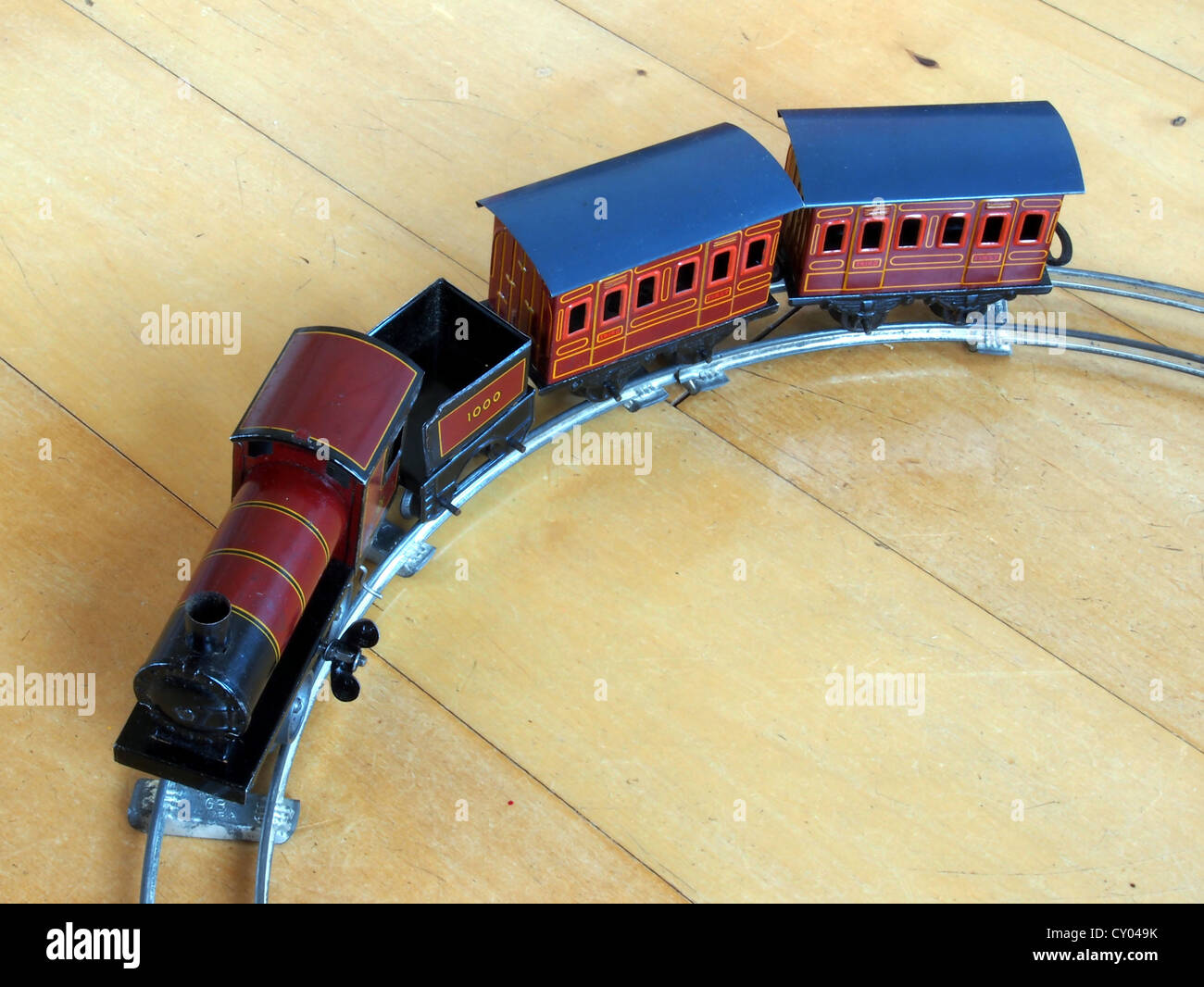 Made in germany tin clockwork toy train hi-res stock photography and ...