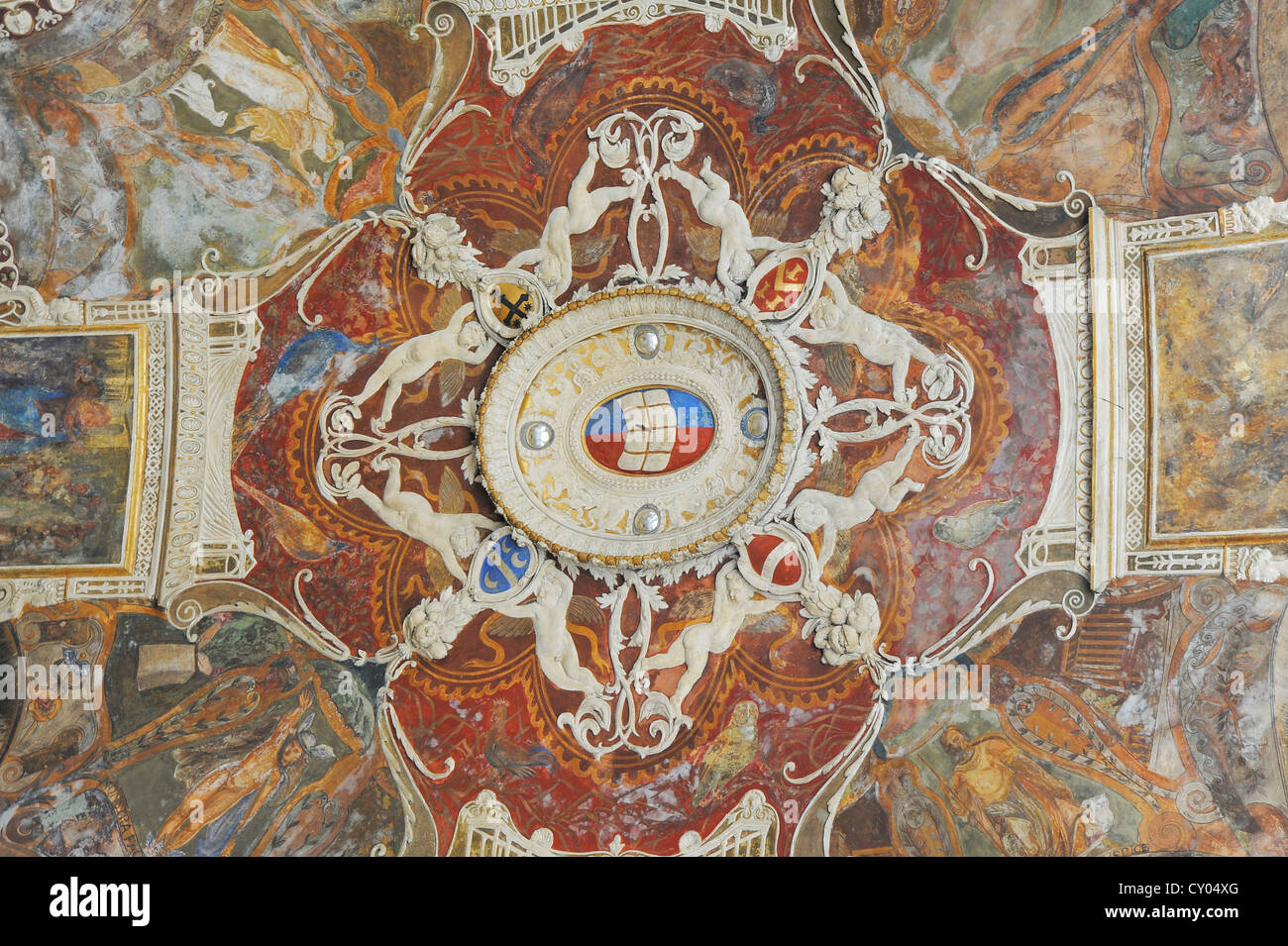 Design for a painted ceiling this is a drawing it hi-res stock ...