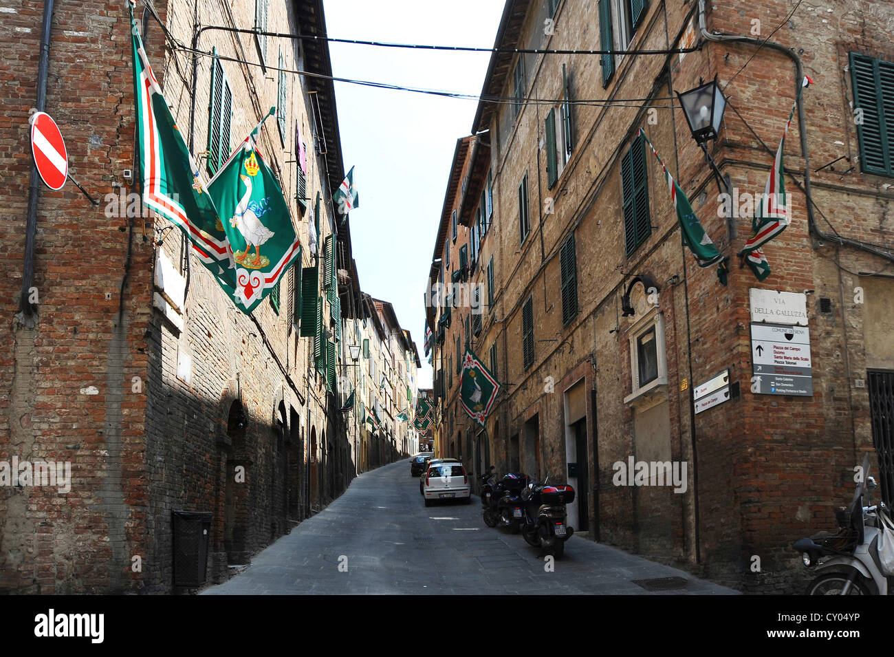 Siena tuscany italy flag flags hi-res stock photography and images - Alamy