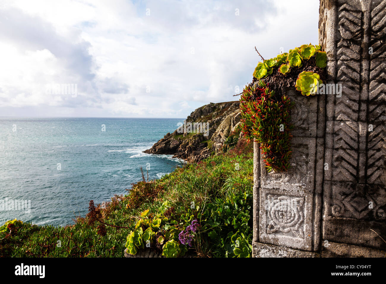 Minack theatre cornwall seating hi-res stock photography and images - Alamy
