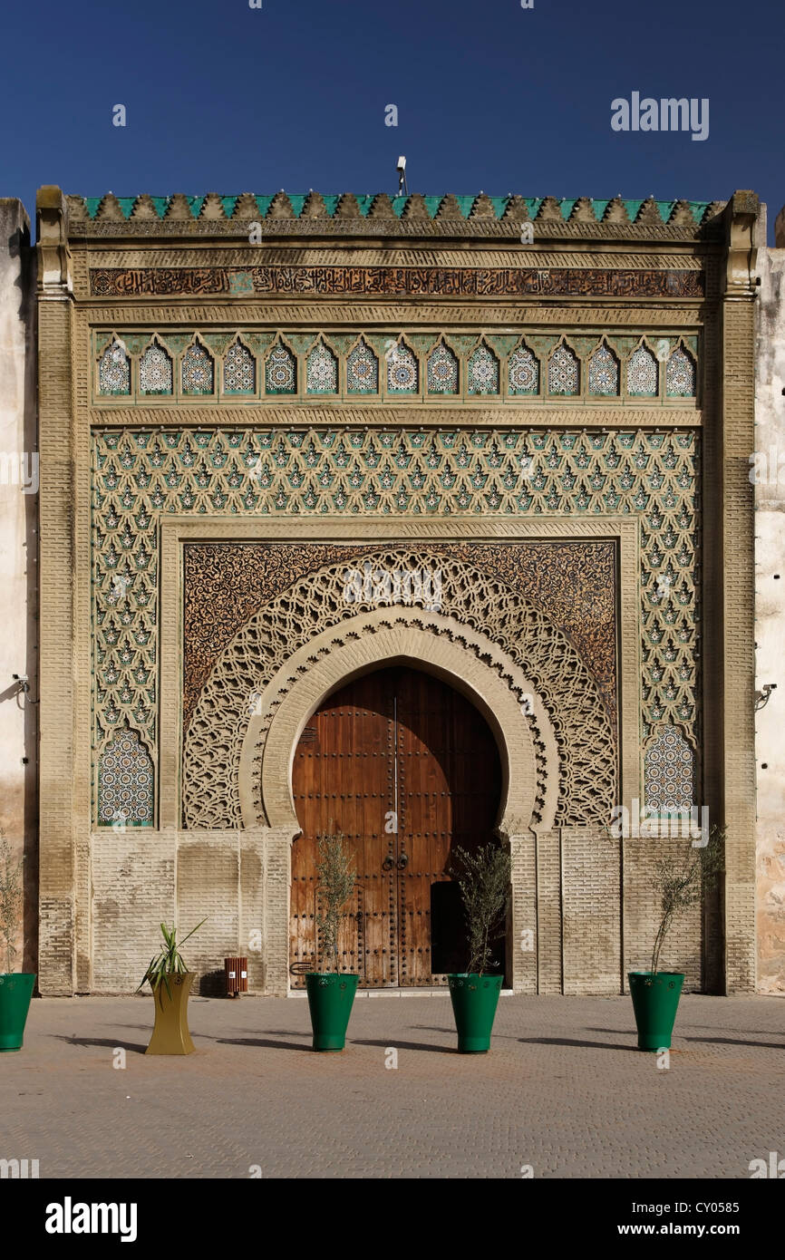 Wooden gate in Meknes, Meknès-Tafilalet, Morocco, North Africa, Maghreb ...