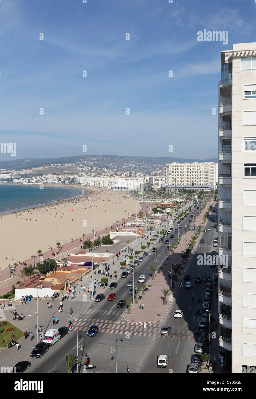 Beach promenade tangier hi-res stock photography and images - Alamy