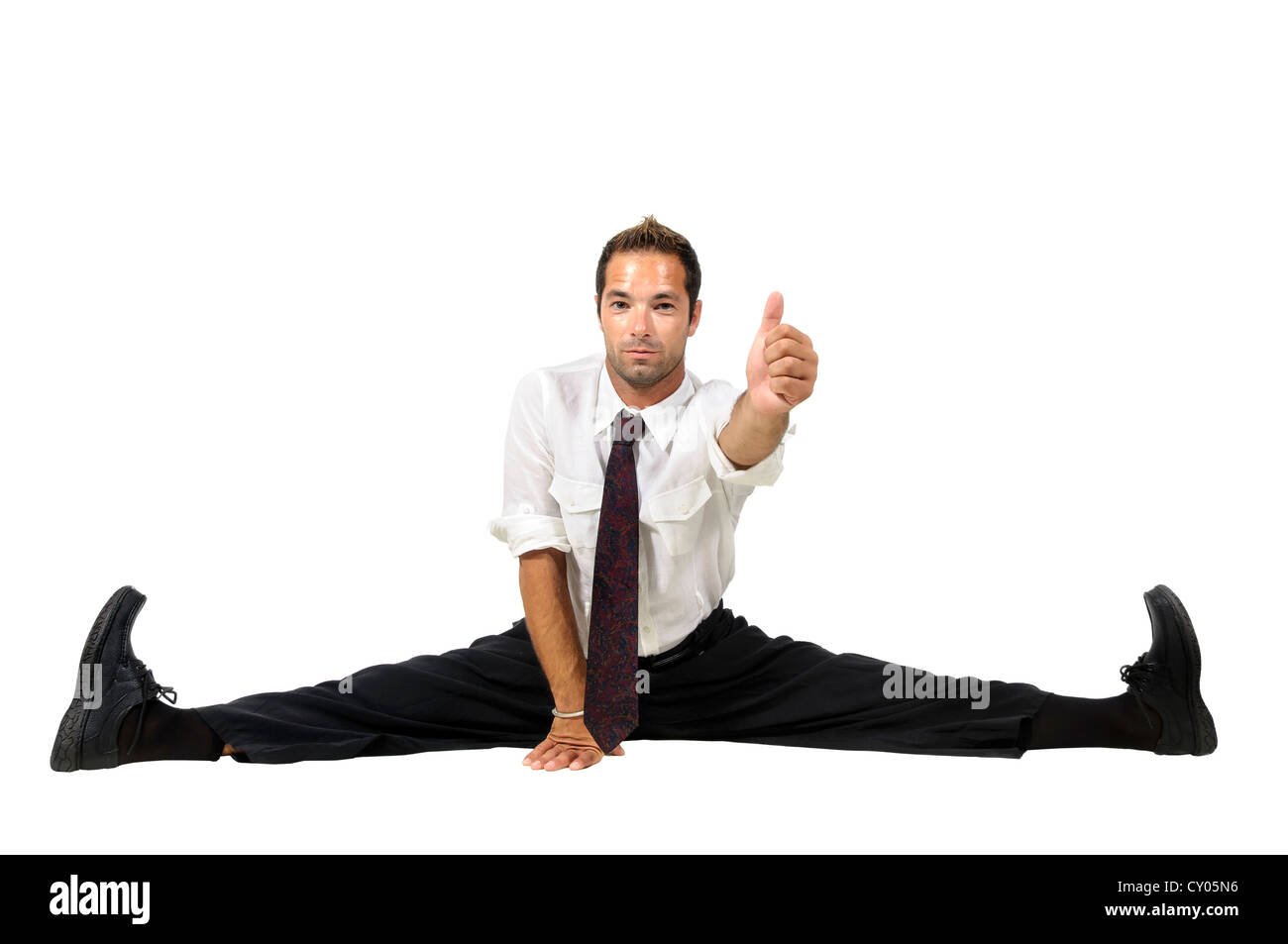 Gymnast doing splits hi-res stock photography and images - Alamy