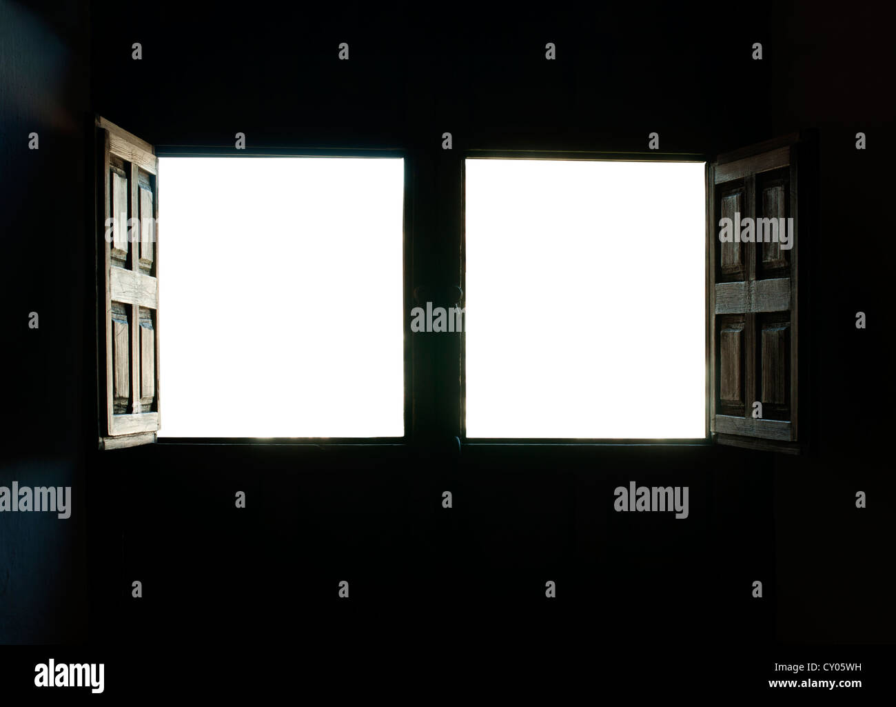 White window open frame hi-res stock photography and images - Alamy