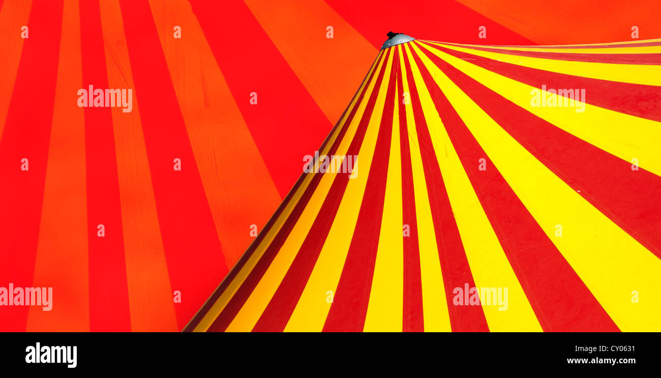 Red and yellow circus dome Stock Photo - Alamy