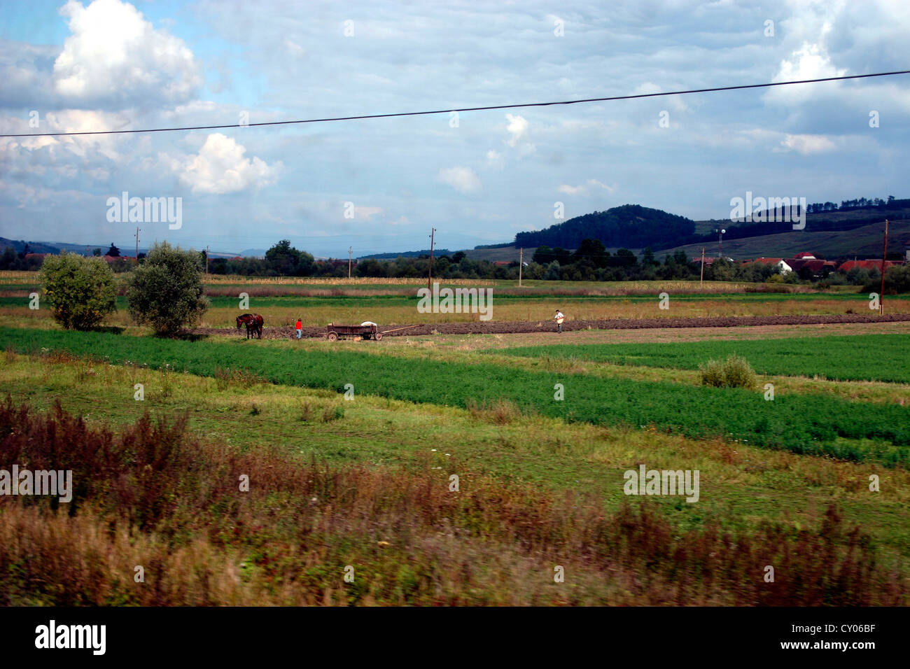 Traditional farm Romania Stock Photo - Alamy