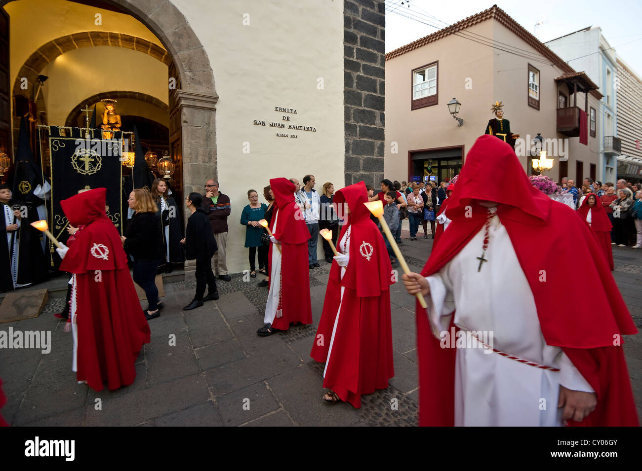 Easter procession, Semana Santa, Puerto de la Cruz, Tenerife, Canary ...