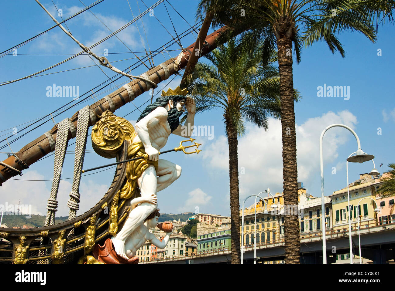 Waterfront, Ancient Port (Porto Antico), Genova, Liguria, Italy Stock ...