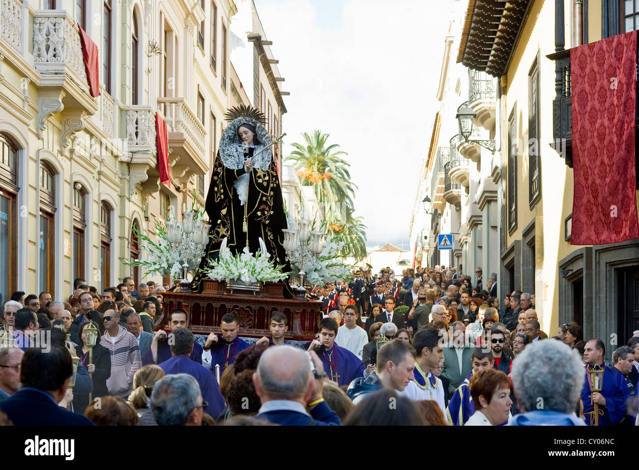 Easter processions, Semana Santa, La Orotava, Tenerife, Canary Islands ...