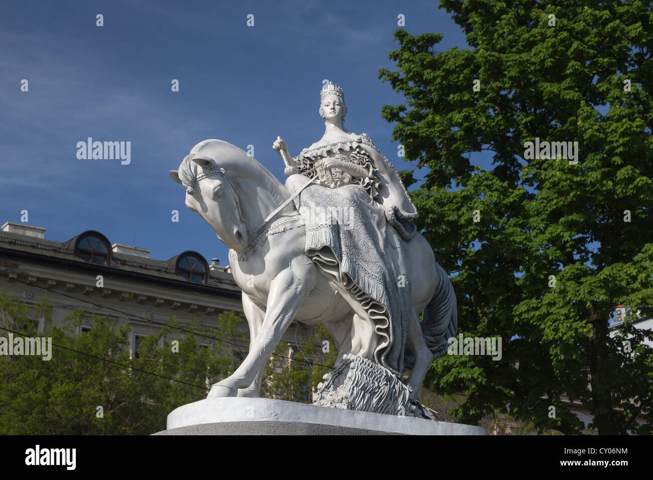 Equestrian statue of Maria Theresia, Bratislava, Slovak Republic ...