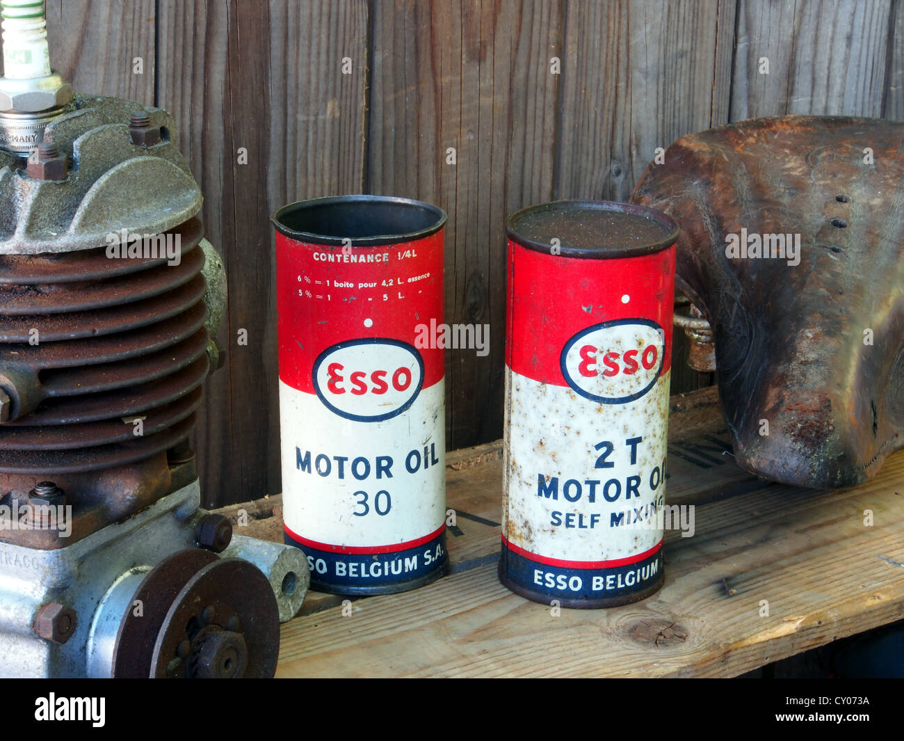 Esso Motor Oil Stock Photo - Alamy