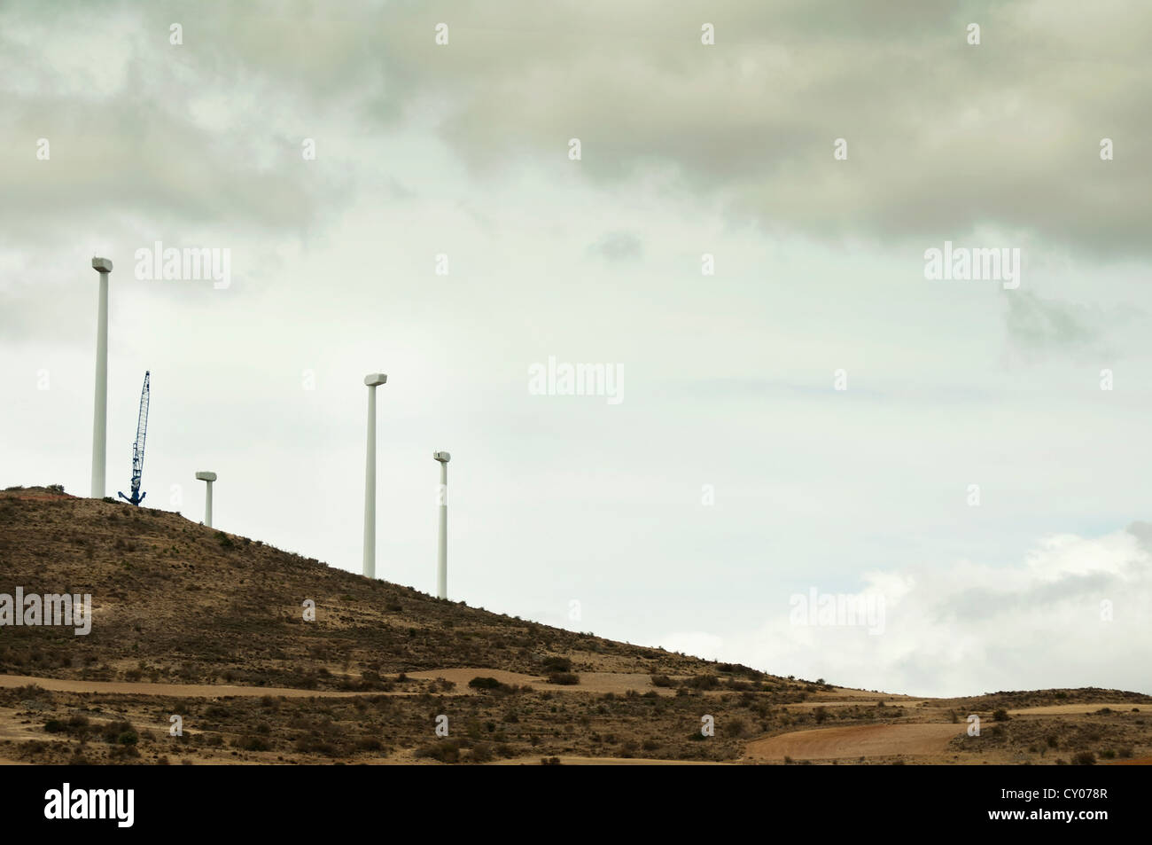 Installation of wind turbines Stock Photo - Alamy
