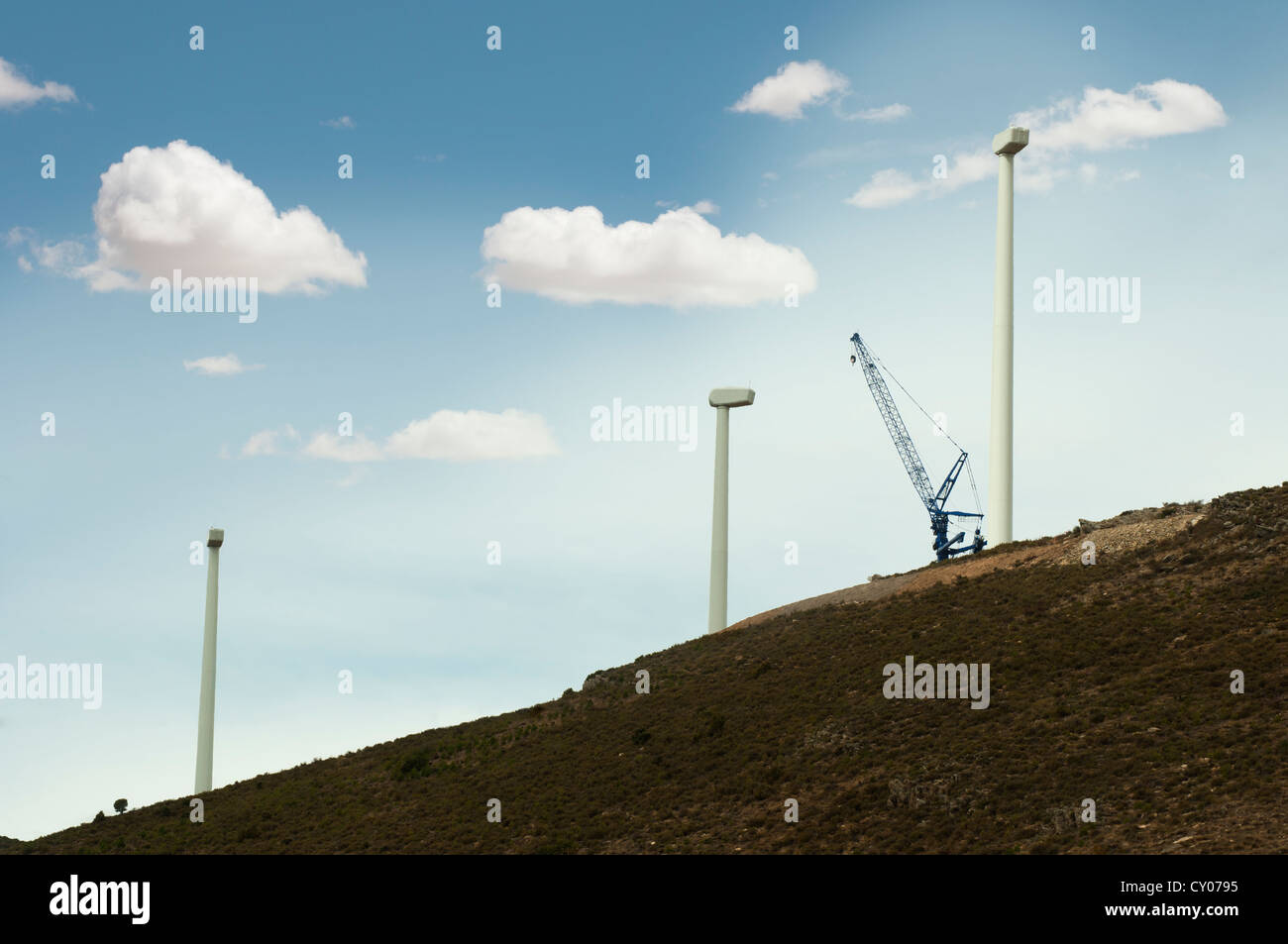 Wind power installation hi-res stock photography and images - Alamy