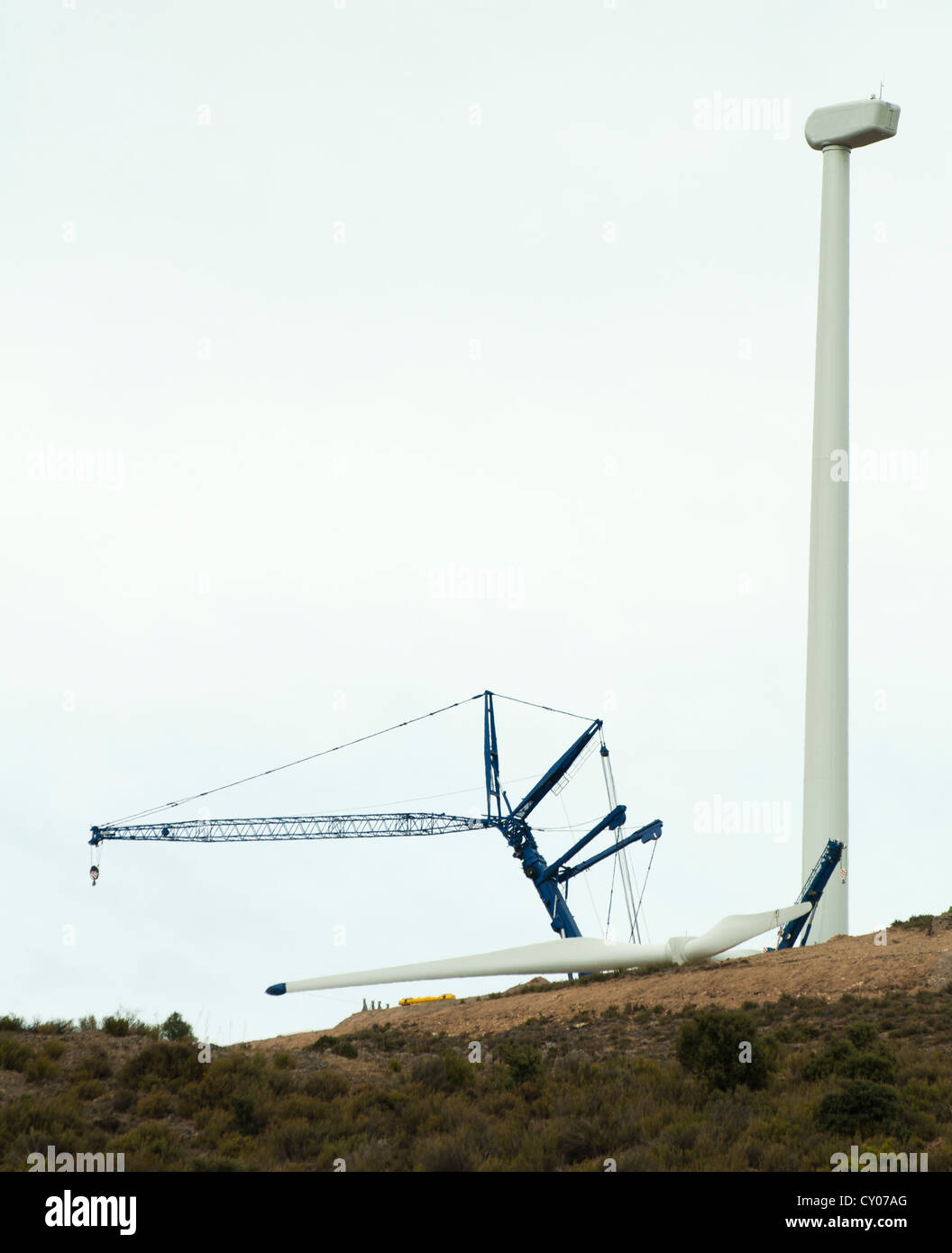 Installation of wind turbines Stock Photo - Alamy