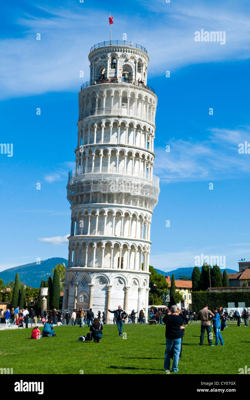The Leaning Tower of Pisa, Piazza dei Miracoli, UNESCO World Heritage ...