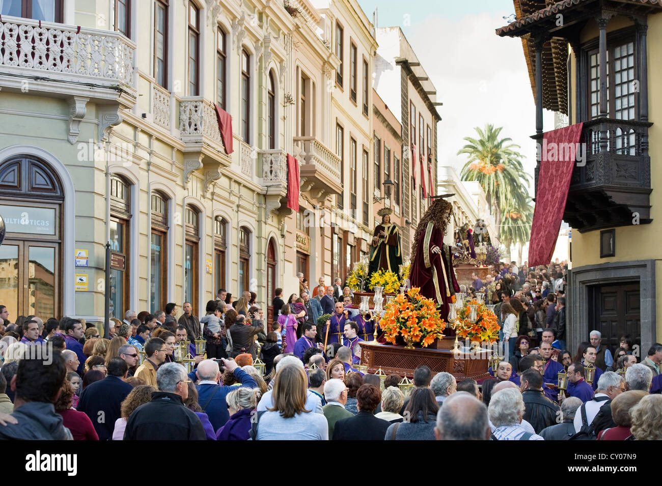Easter procession, Semana Santa, La Orotava, Tenerife, Canary Islands ...