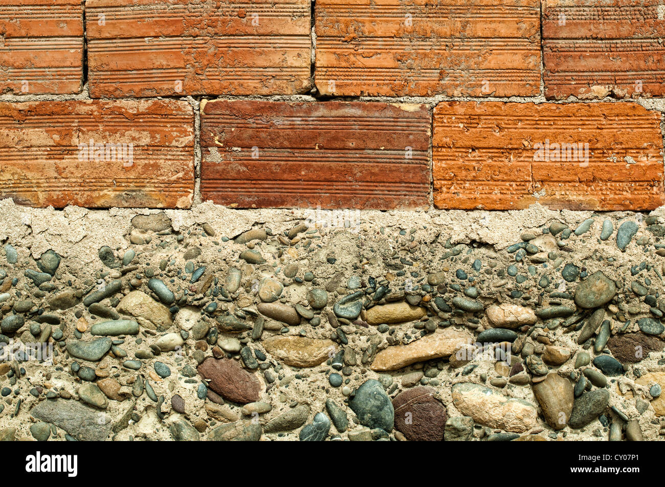 Brick wall background half built hi-res stock photography and images ...