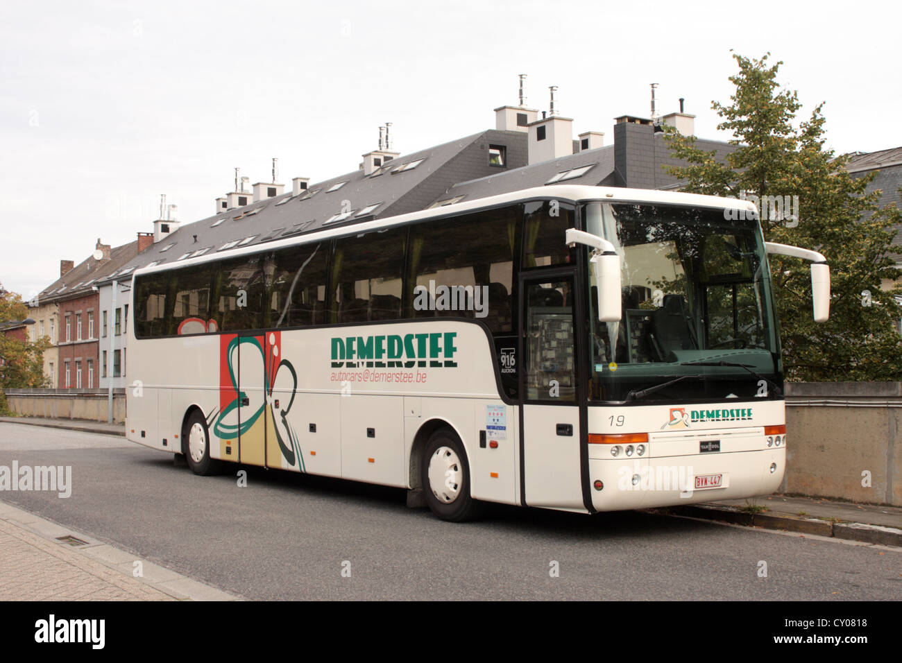 A Van Hool Alicron T916 Coach operated by Demerstee Autocars of Diest ...
