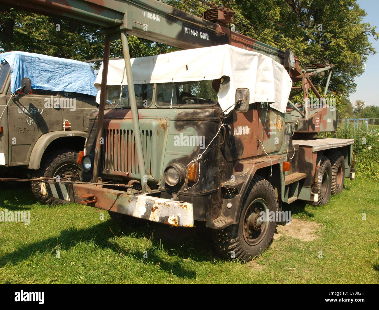 Star 66 crane truck Stock Photo - Alamy