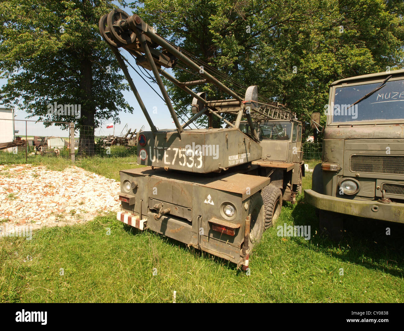 Star 66 crane truck Stock Photo - Alamy