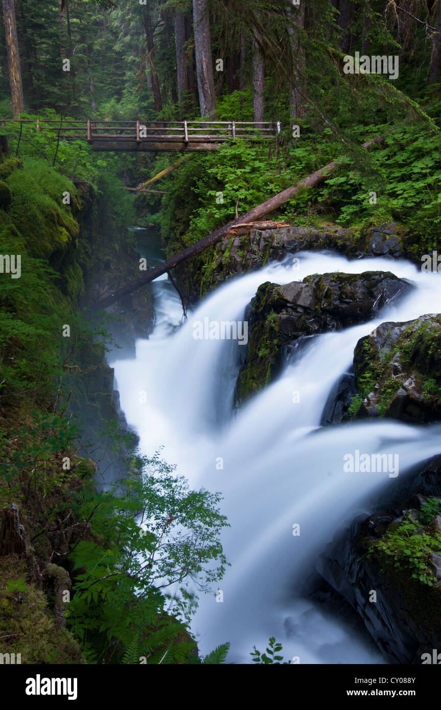 Sol Duc Falls in Olympic National Park, Washington, USA Stock Photo - Alamy