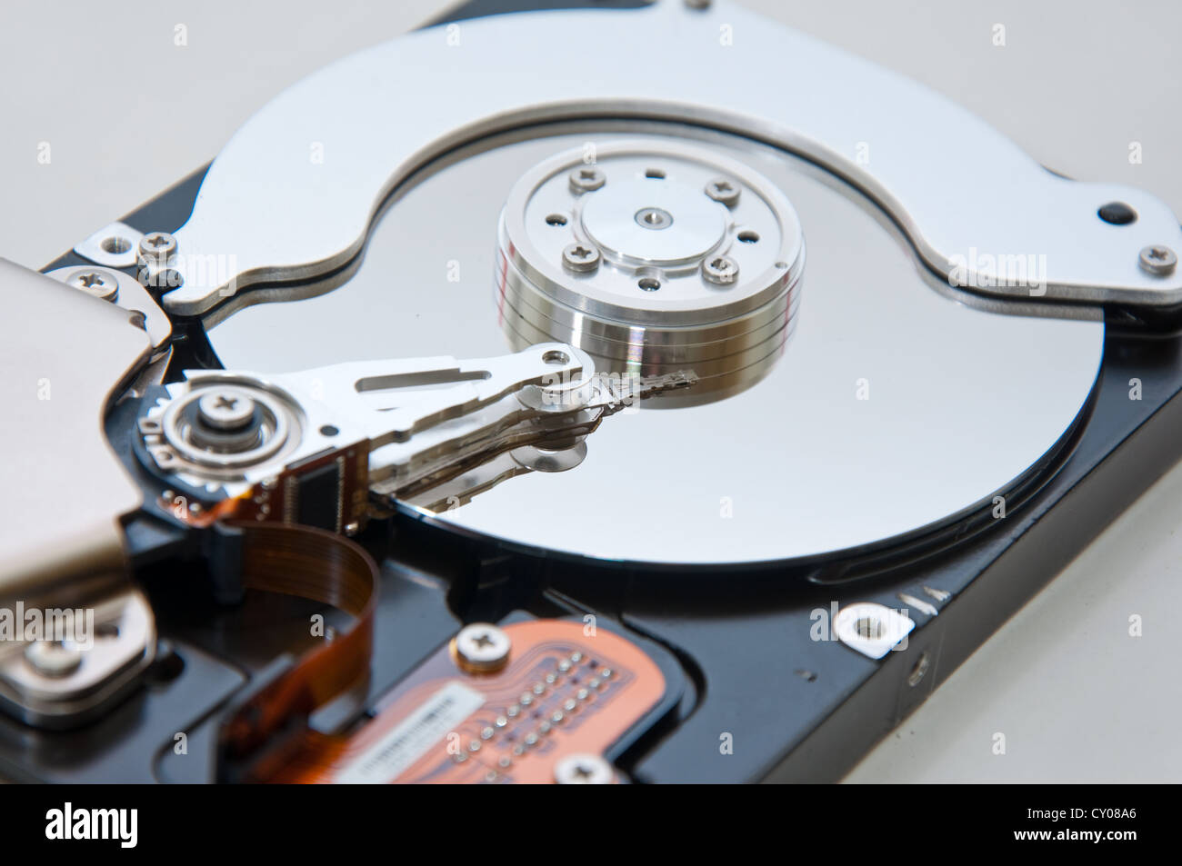 Close up image of SATA computer hard disk device Stock Photo - Alamy