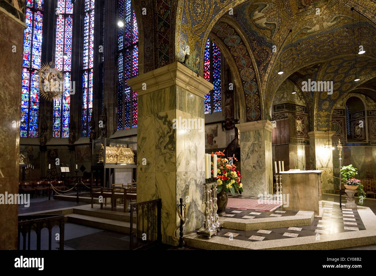 Aachen cathedral interior hi-res stock photography and images - Alamy