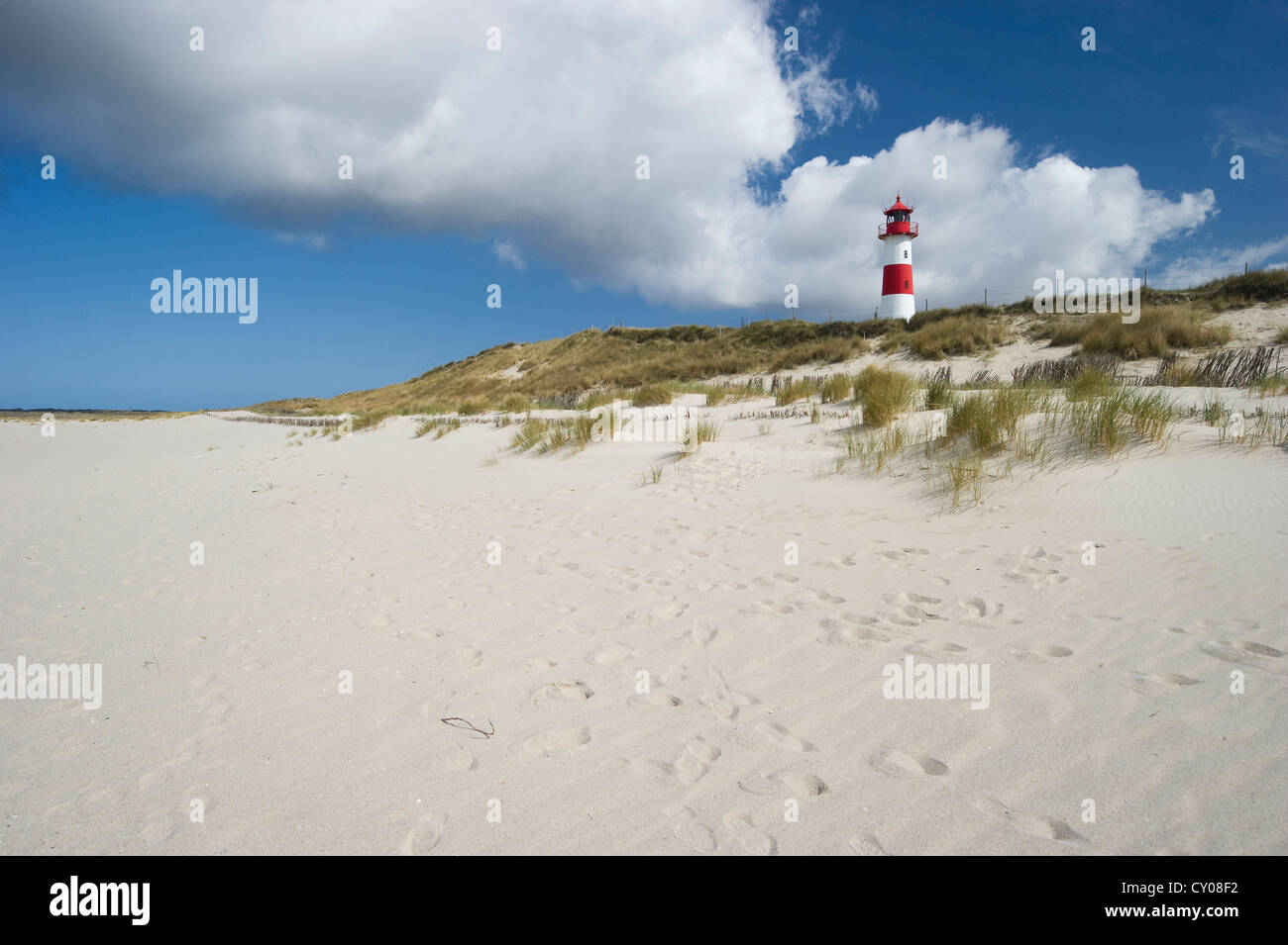 Eastern Lighthouse of List, Ellenbogen, List, Sylt, Schleswig-Holstein ...