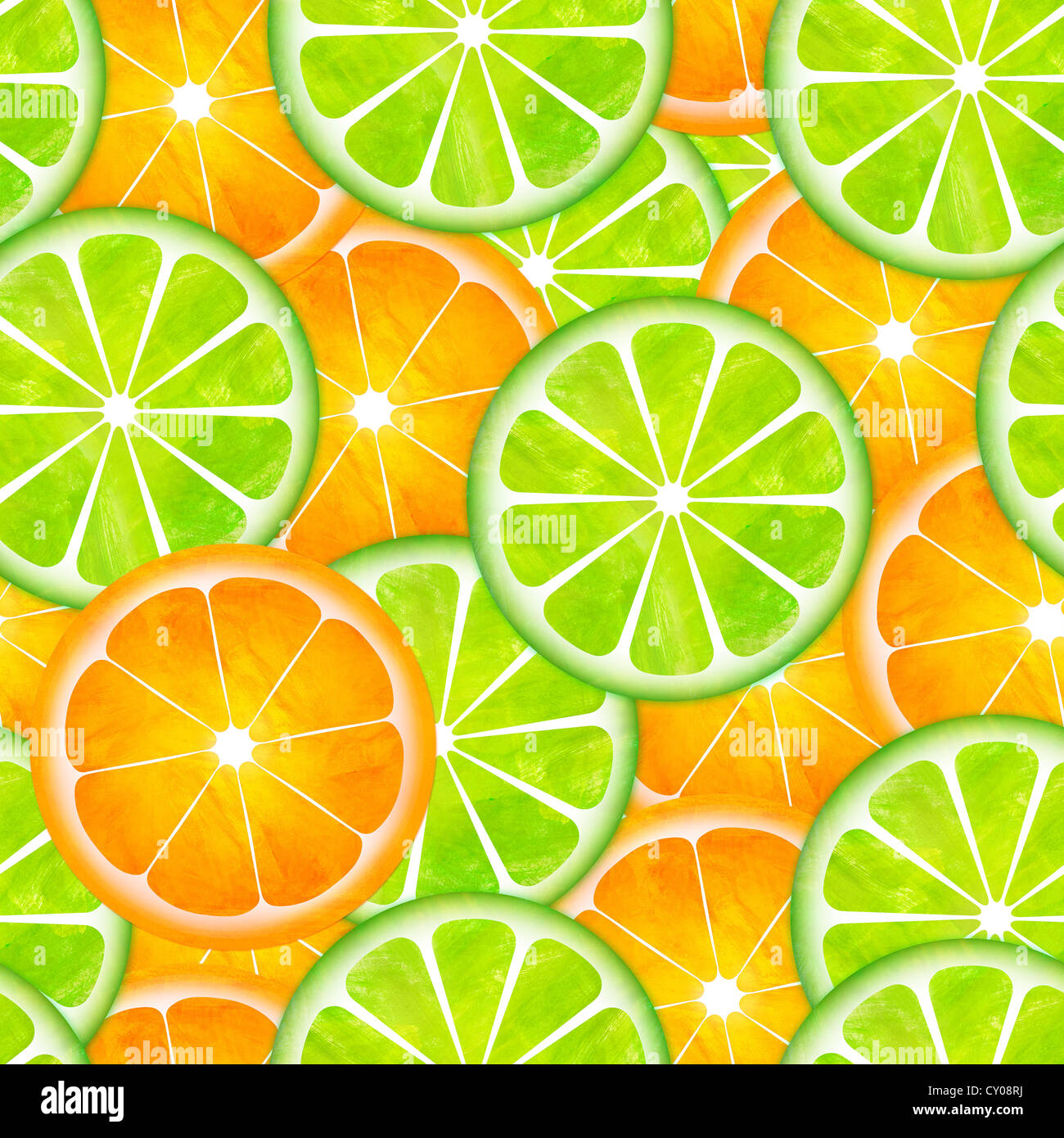 sameless lemon and orange pattern painting with texture Stock Photo - Alamy