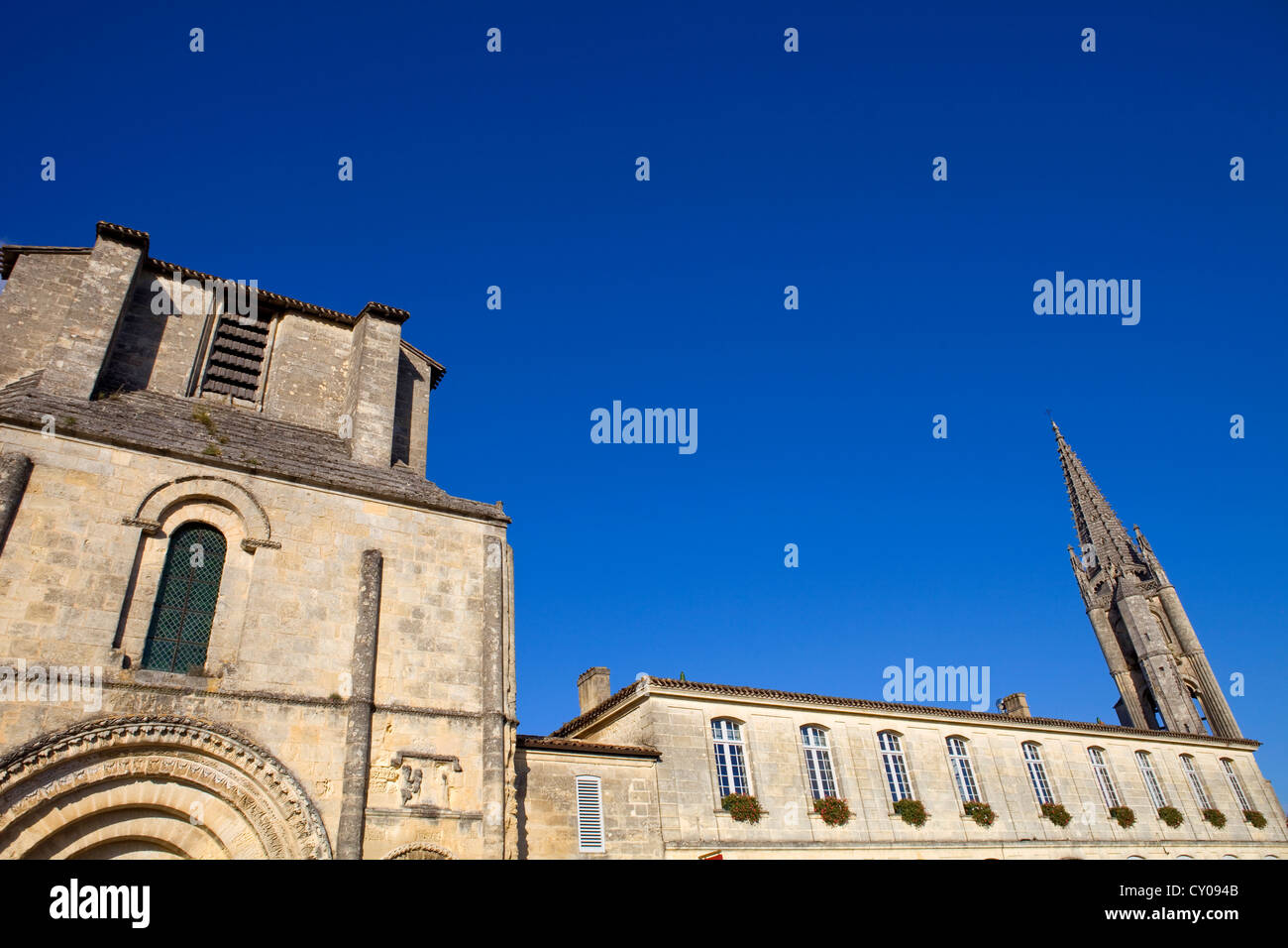 Saint Emilion ancient gothic church, Aquitaine, France Stock Photo - Alamy