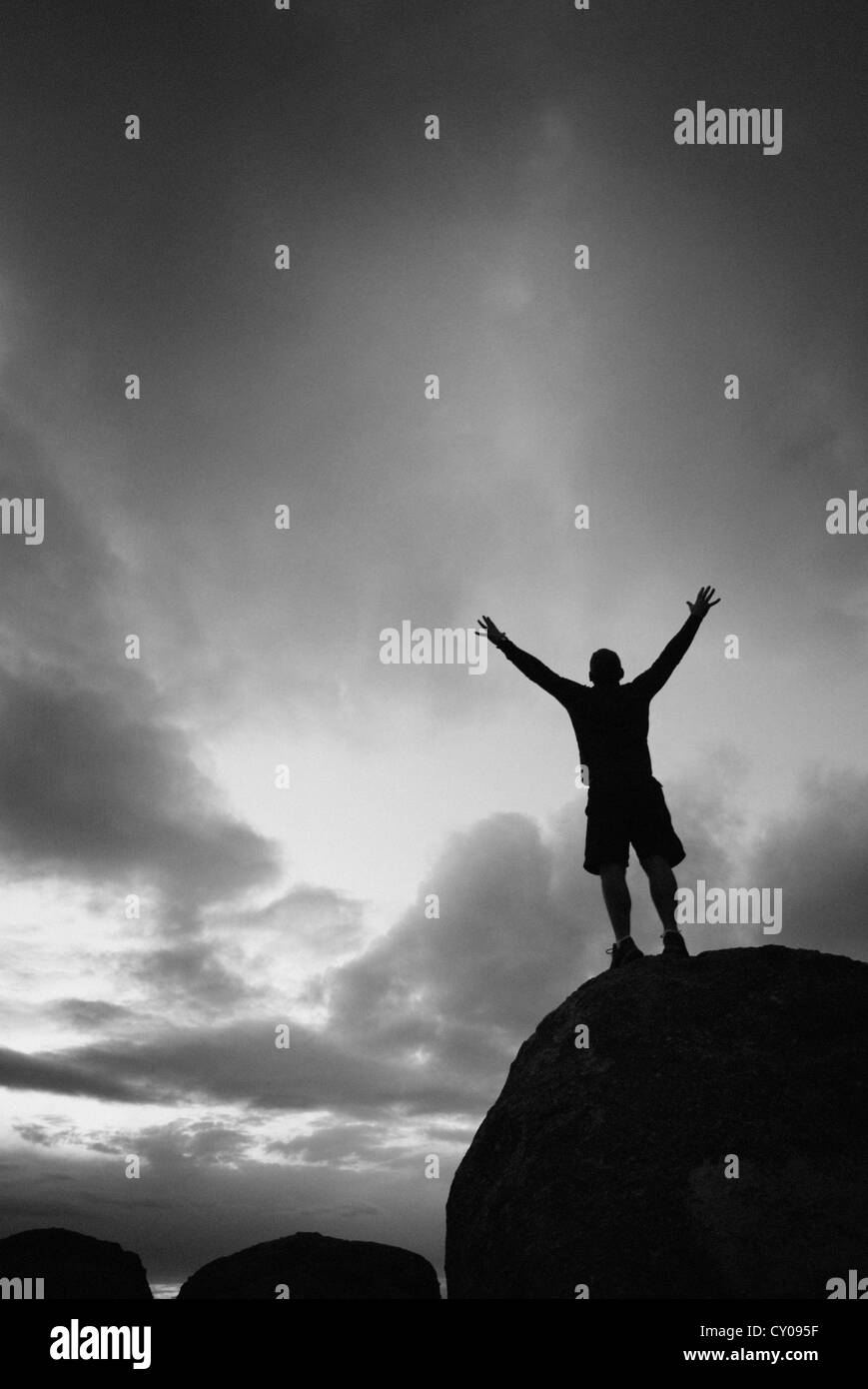 Achievement stand Black and White Stock Photos & Images - Alamy