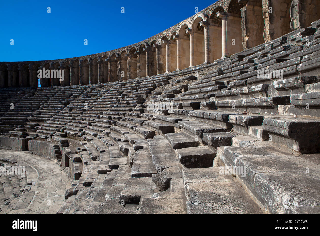 Aspendos amphitheatre near Antalya Turkey Stock Photo - Alamy