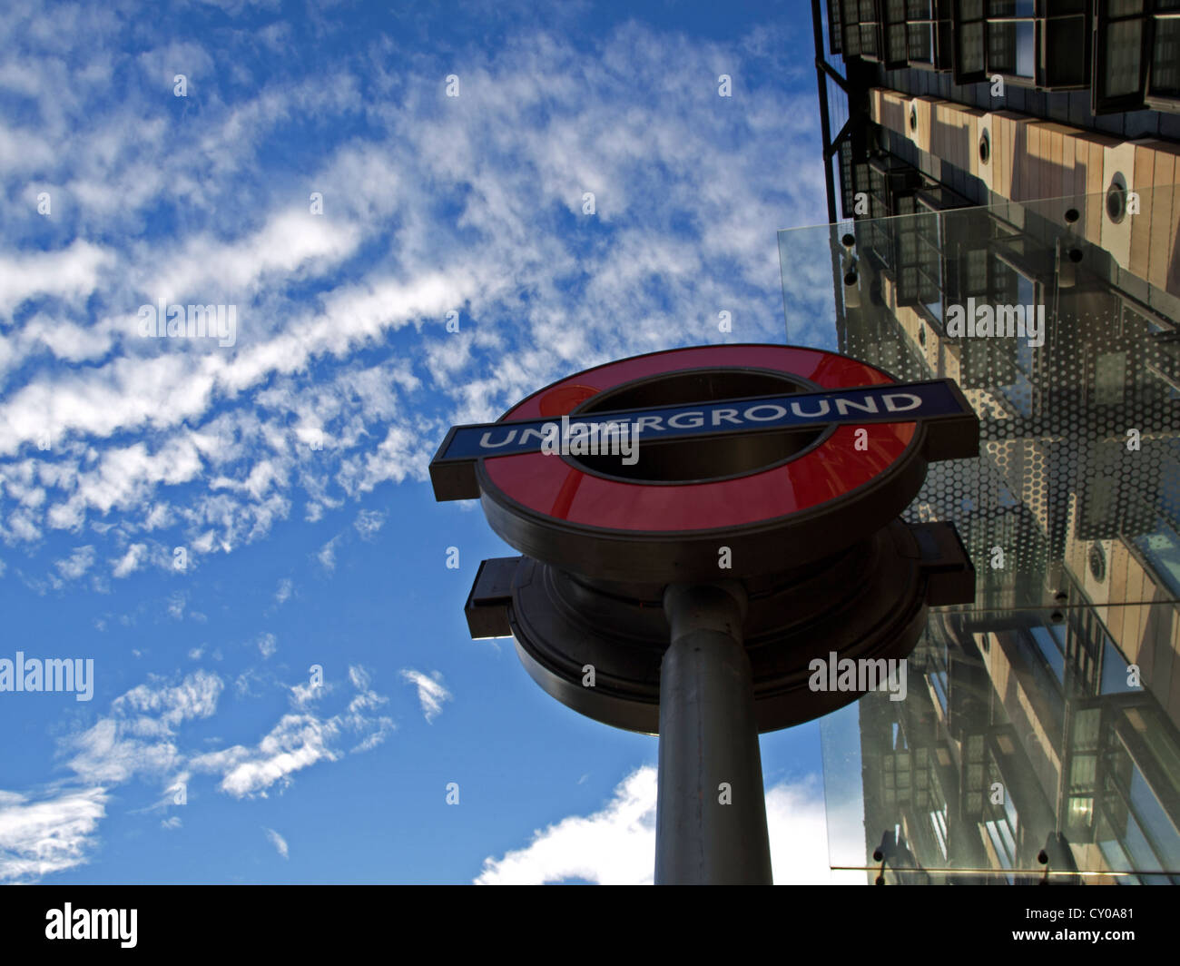 Westminster Tube sign opposite Big Ben clock tower situated at the ...