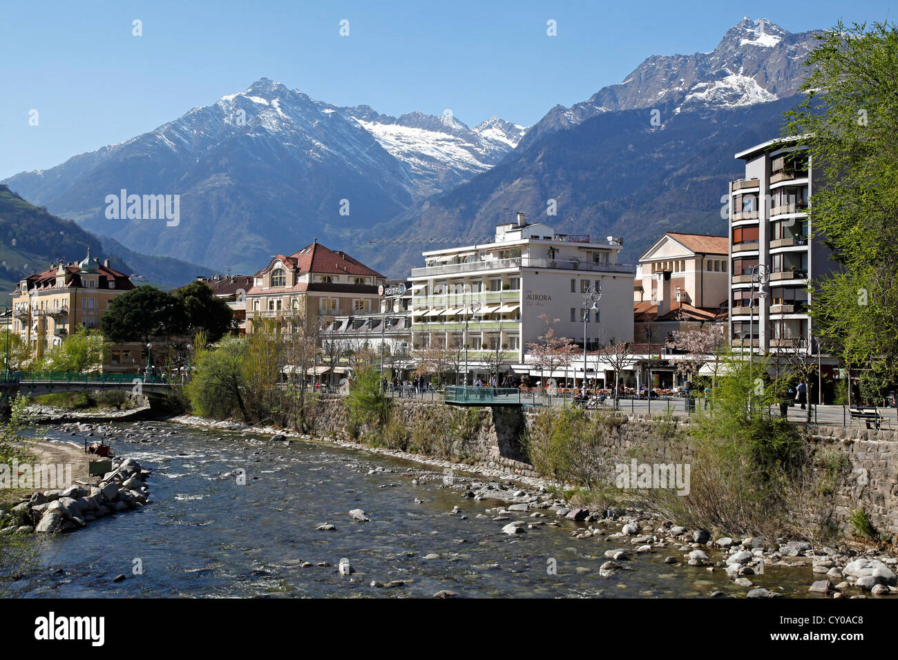 Cityscape of merano hi-res stock photography and images - Alamy