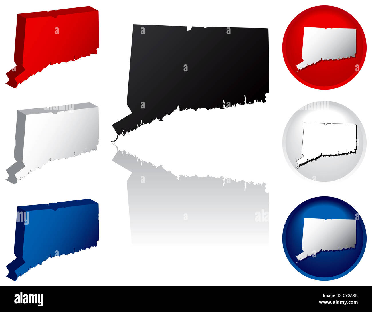 Connecticut icon hi-res stock photography and images - Alamy