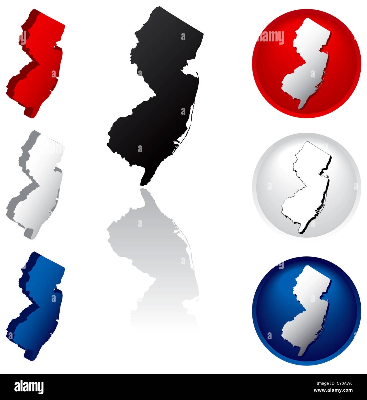 New jersey icons Cut Out Stock Images & Pictures - Alamy