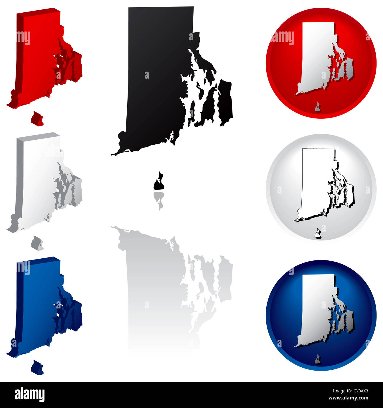 Rhode island outline hi-res stock photography and images - Alamy