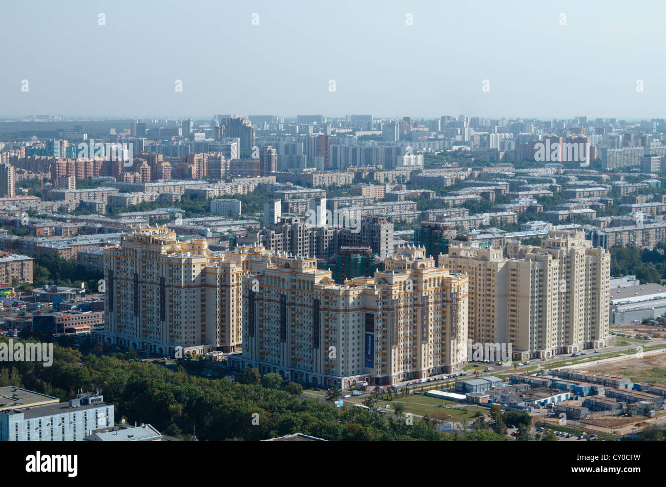 Moscow, Russia Skyline of modern Moscow, Russia. Photo taken from the ...