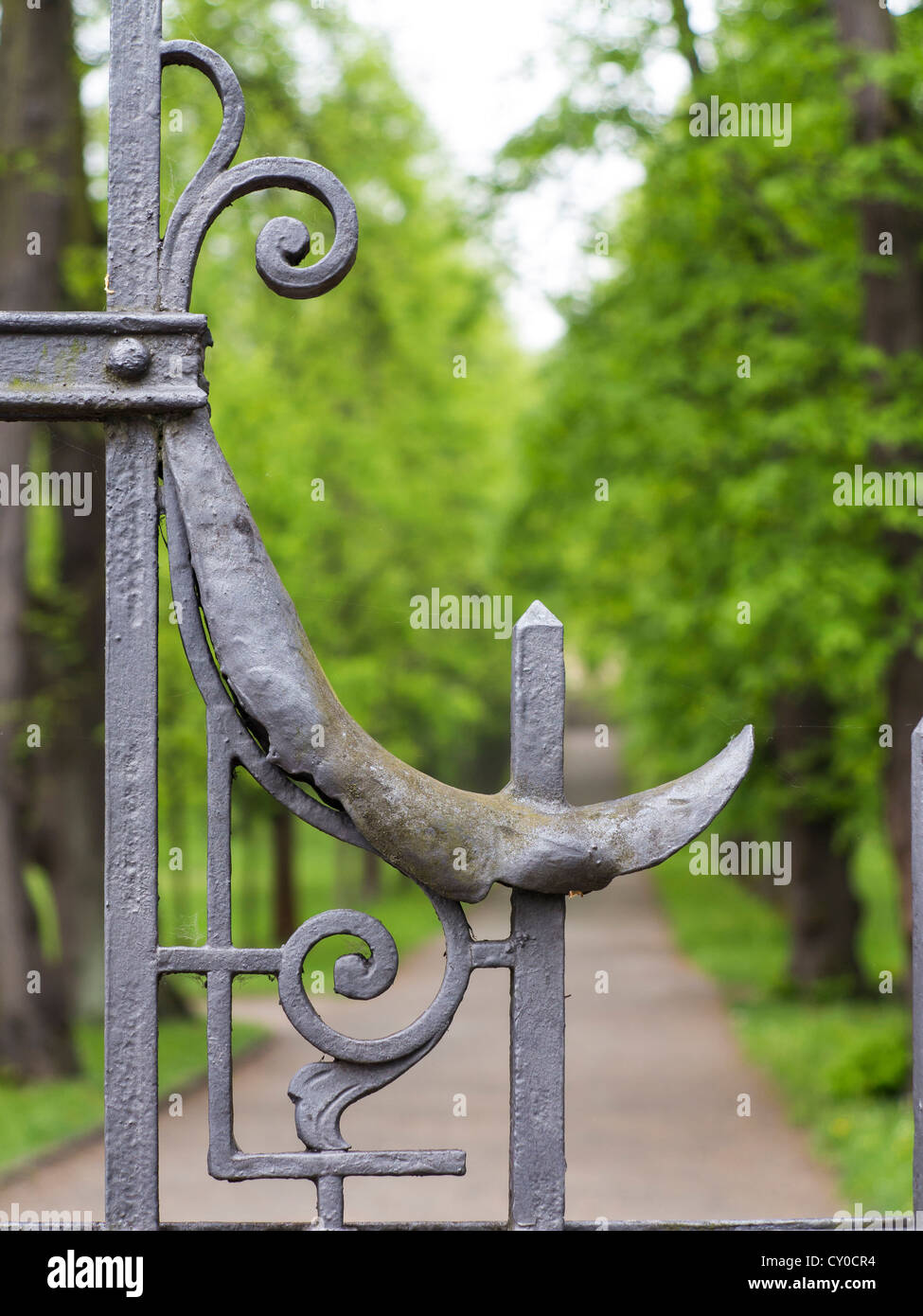 Iron Cemetery Entrance Gates High Resolution Stock Photography and ...