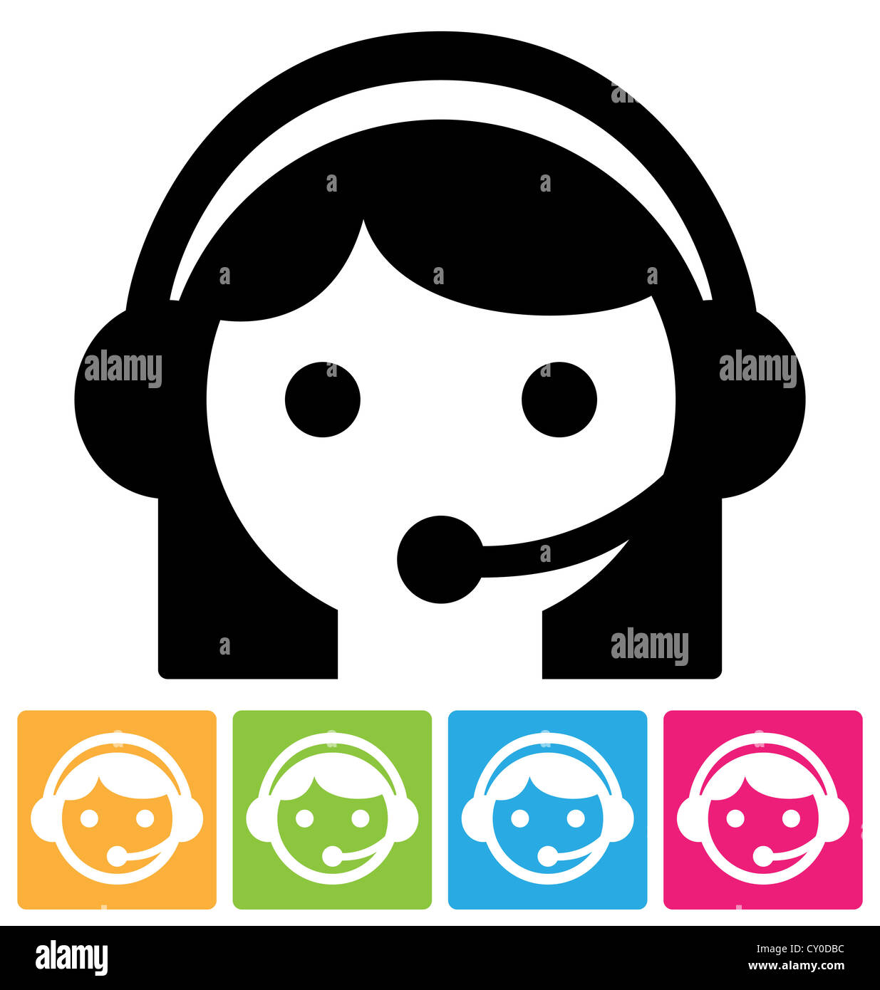 Call center icon Stock Photo - Alamy