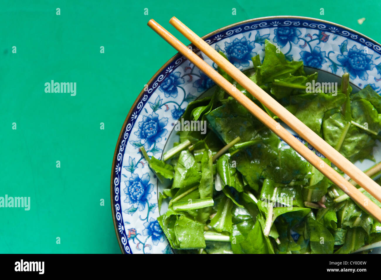 A freshly cooked vegetarian meal the San Huang Zhai Monastery on the ...